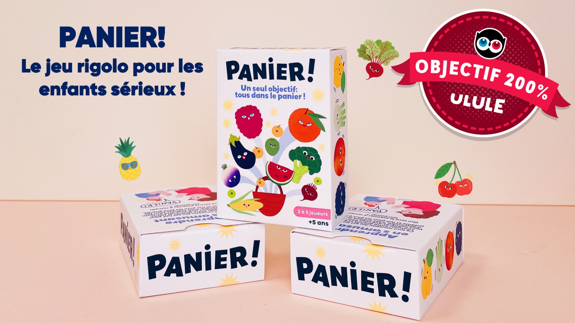 PANIER! Le 1er jeu de cartes fun sur les fruits et légumes