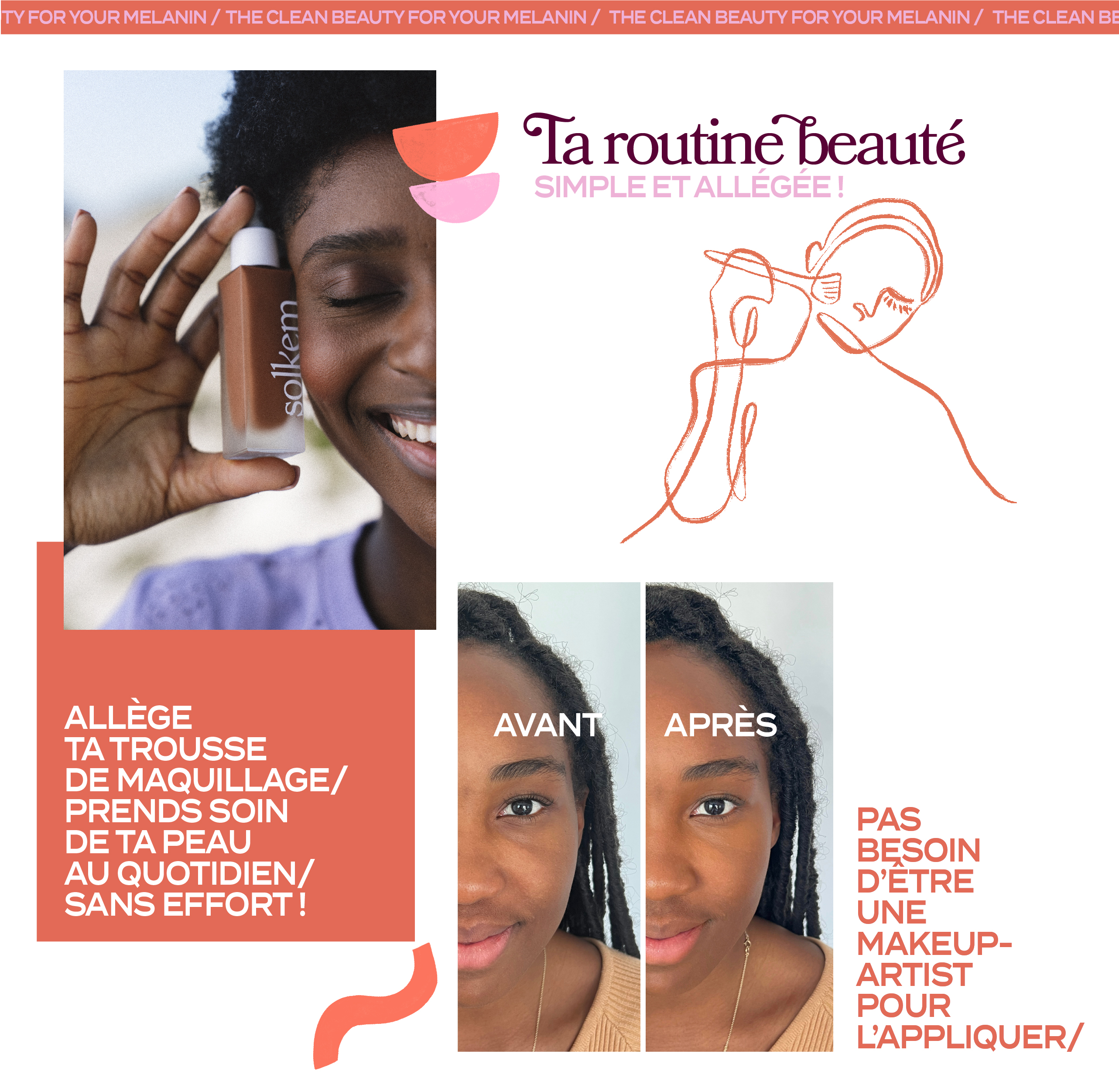 SOLKEM - LE MAQUILLAGE CLEAN POUR TA MÉLANINE