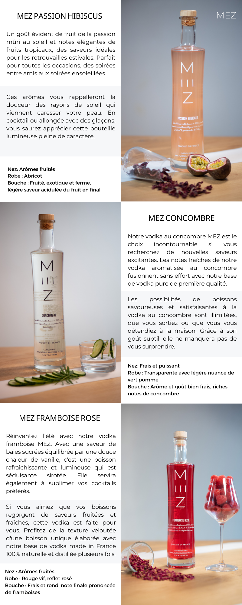 MEZ - LA VODKA FRANÇAISE AROMATISÉE 100% NATURELLE