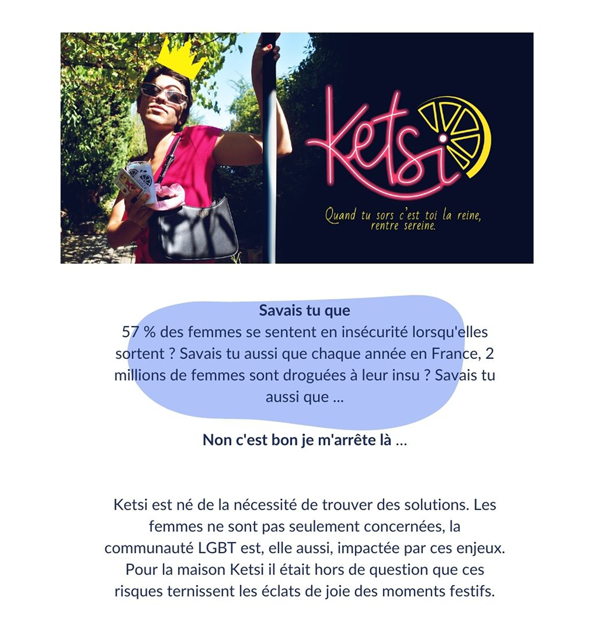 Ketsi : L'Accessoire qui Allie Sécurité et Style