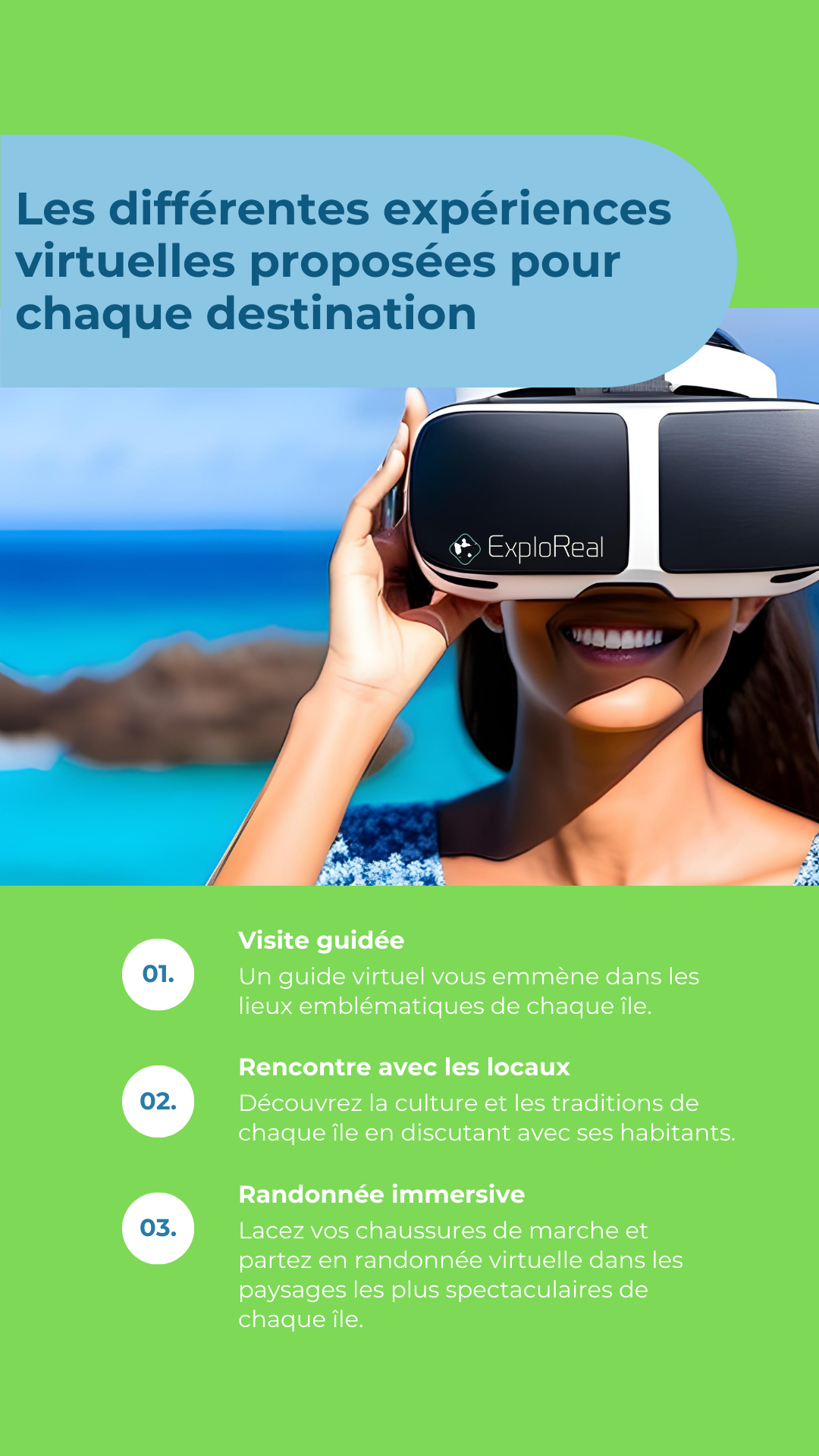 ExploReal : Voyage virtuel au cœur des îles françaises.