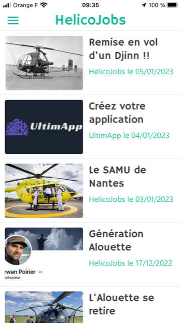 HelicoJobs, application mobile dédiée à l'hélico