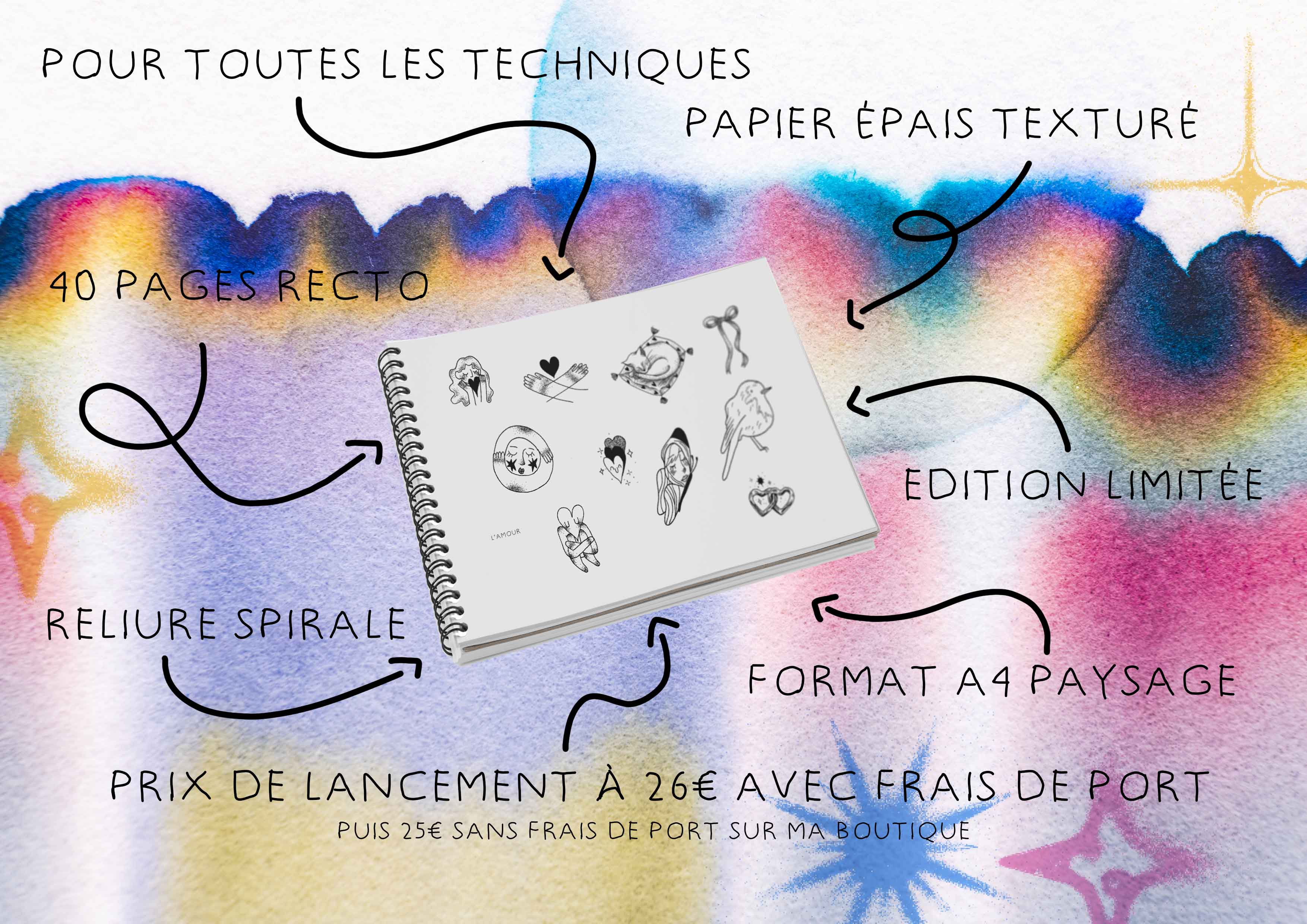 Cahier à spirale de coloriage : flashs tattoos à colorier - Ulule
