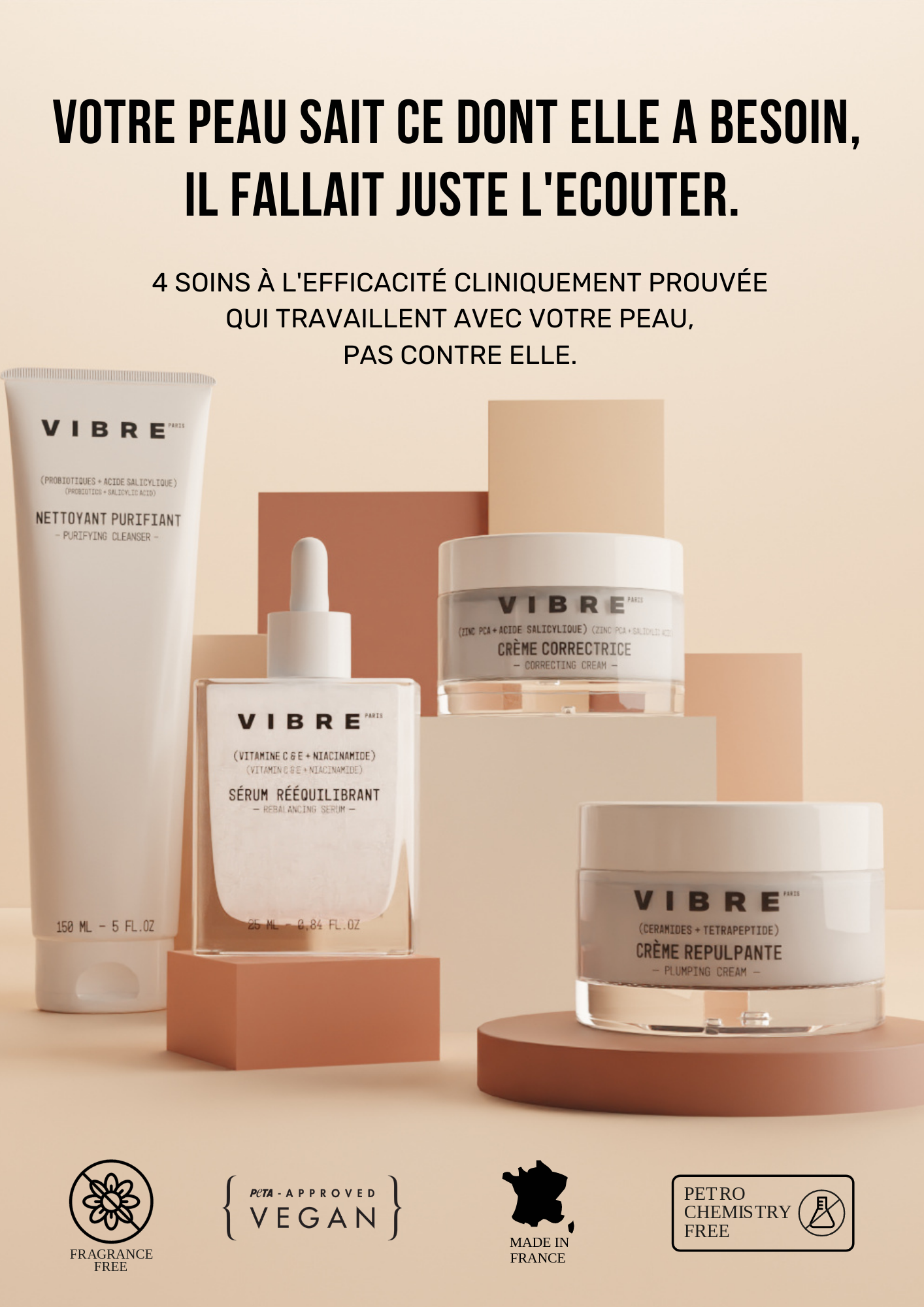 VIBRE - Les soins qui travaillent avec votre peau