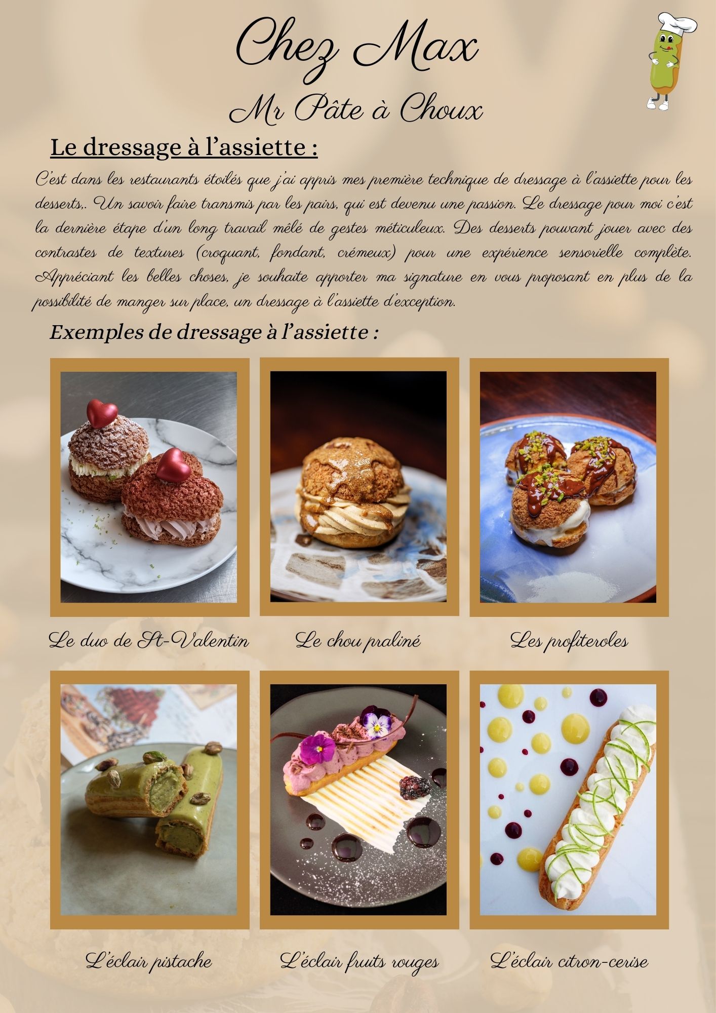 Un pâtisserie spécialisée dans la Pâte à Choux