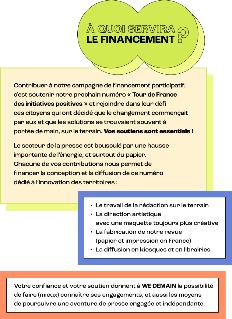 SOUTENEZ L'OPÉRATION DE WE DEMAIN "J'AIME NOS TERRITOIRES" - Ulule