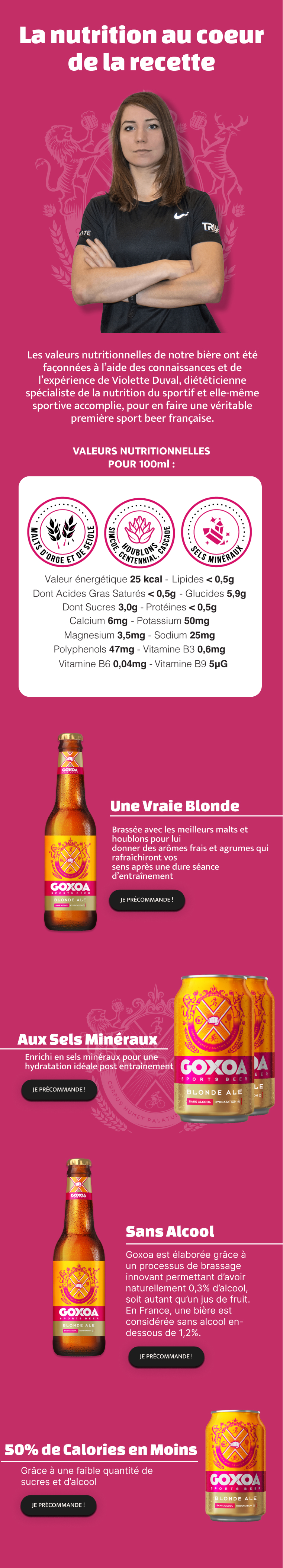 Goxoa, la bière des sportifs sans alcool & isotonique