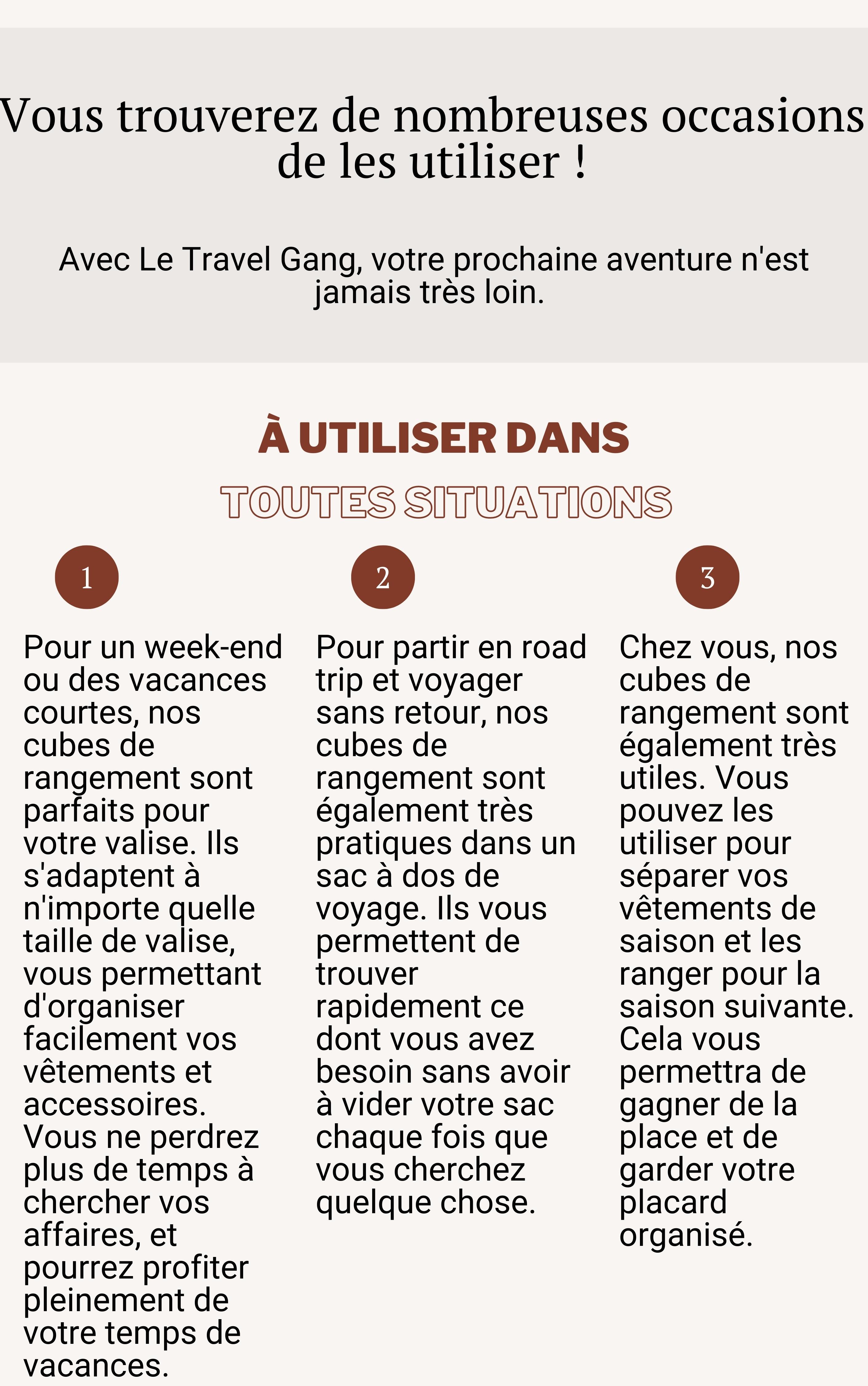 Organisez vos bagages avec style avec Le Travel Gang