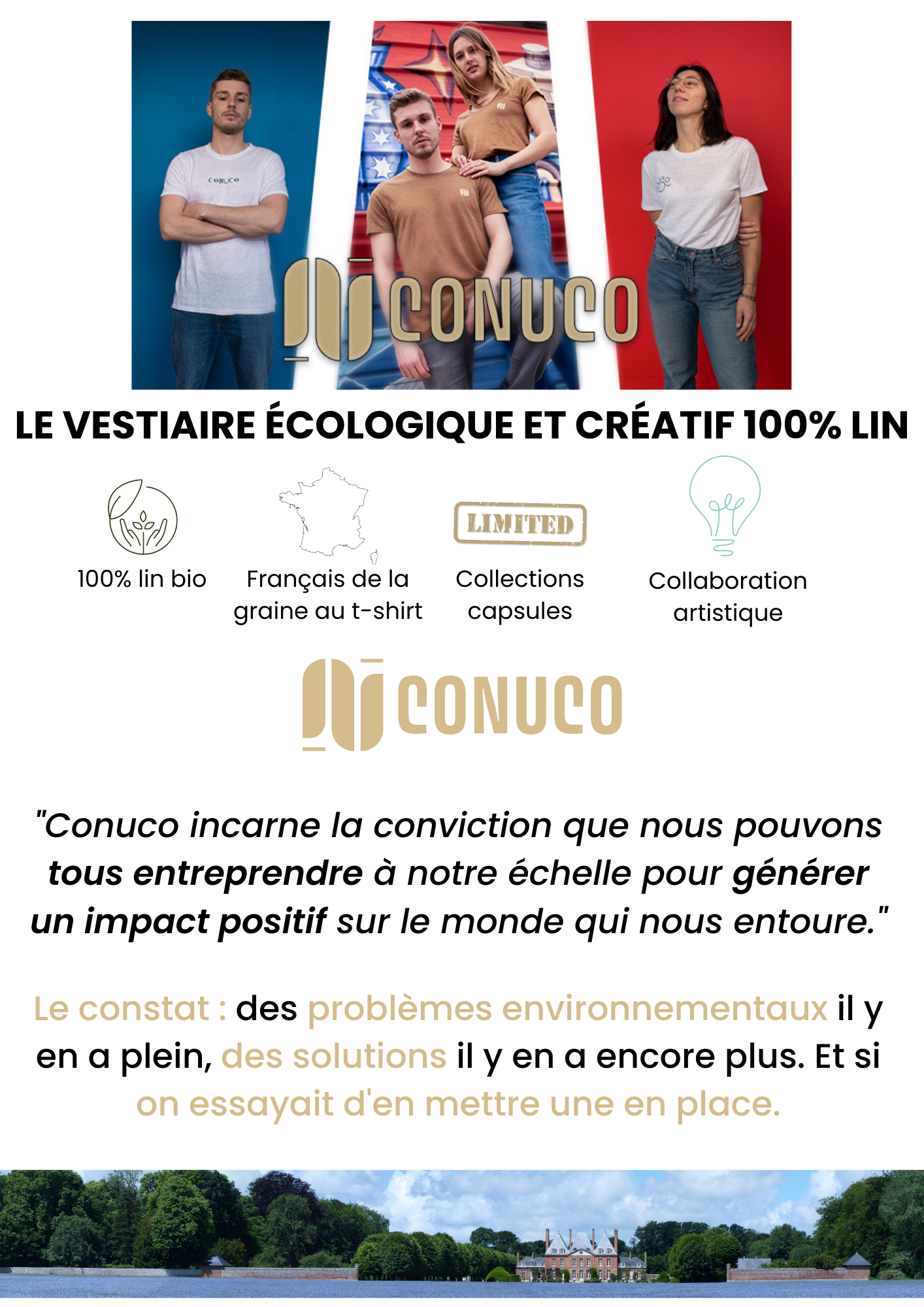 Conuco, le vestiaire écologique et créatif 100% lin