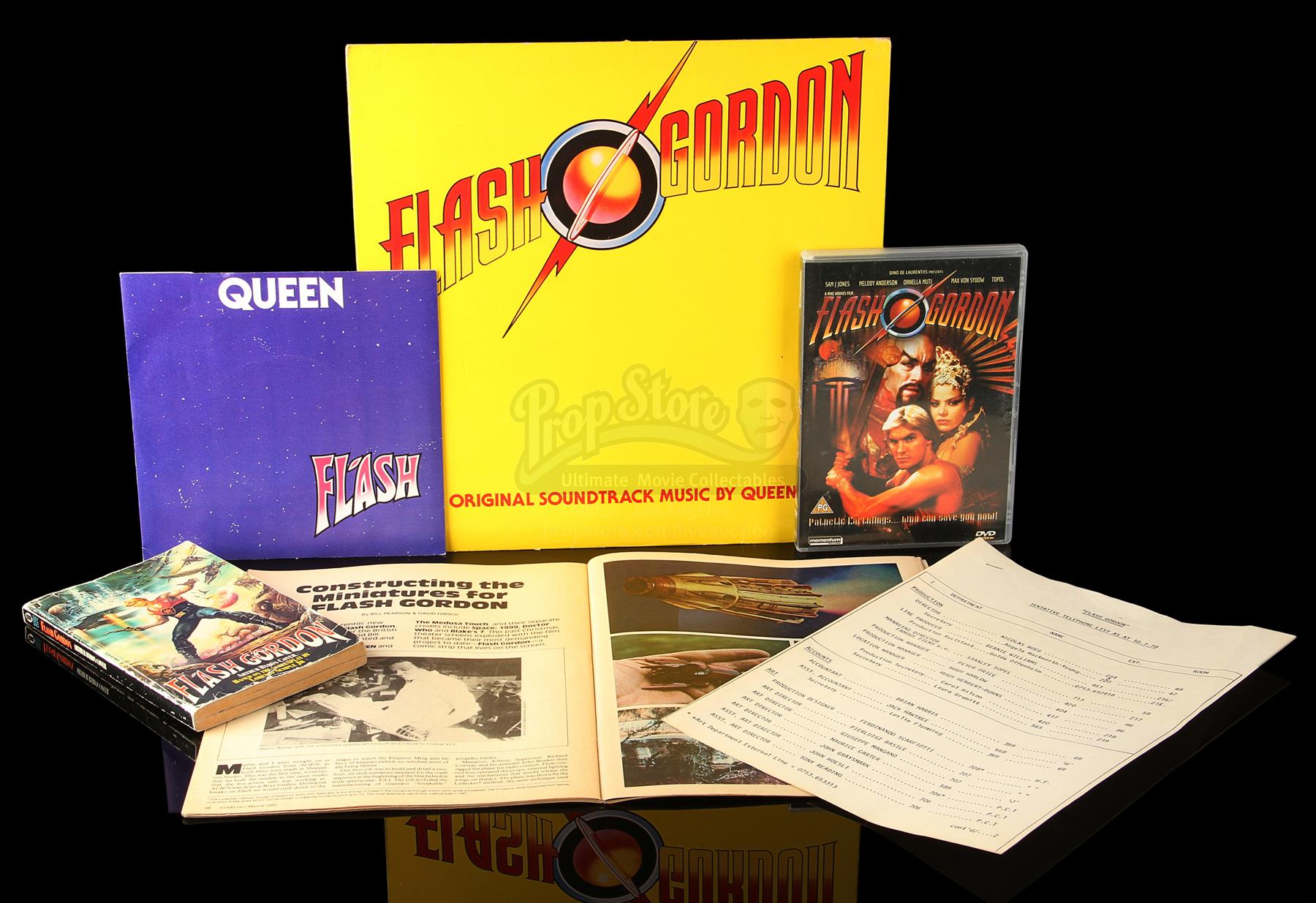 FLASH GORDON (1980) - Model Miniature Jet Bike and Ephemera - Current ...