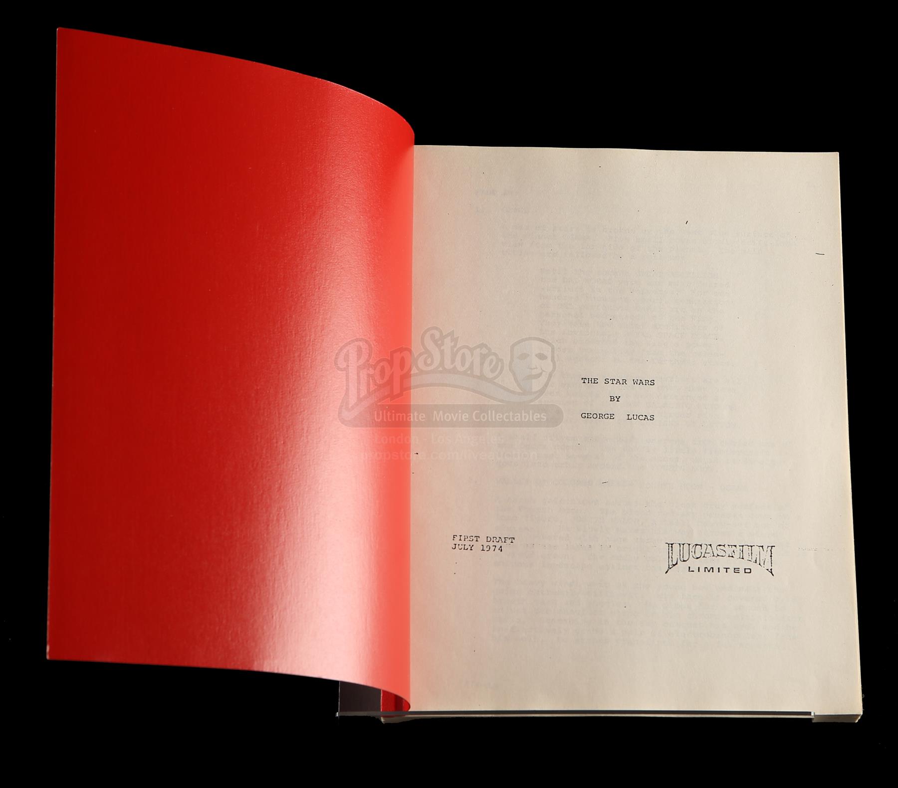 STAR WARS - EP IV - A NEW HOPE (1977) - The Star Wars' First Draft ...