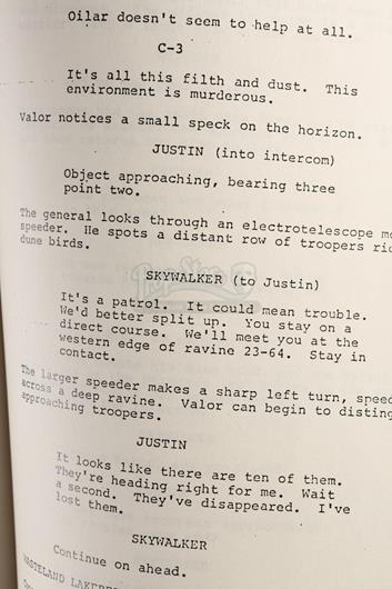 STAR WARS - EP IV - A NEW HOPE (1977) - The Star Wars' First Draft ...