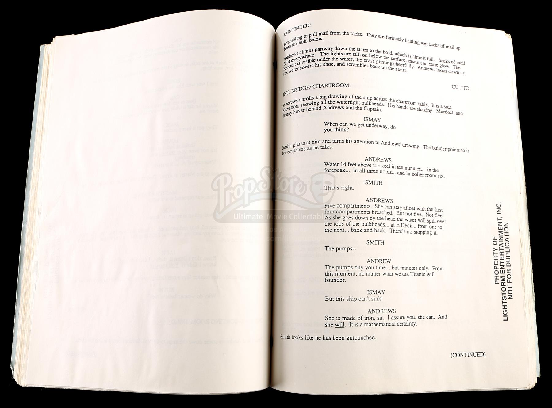 TITANIC (1997) - Production Script and Crew Gift Stills Book - Current ...