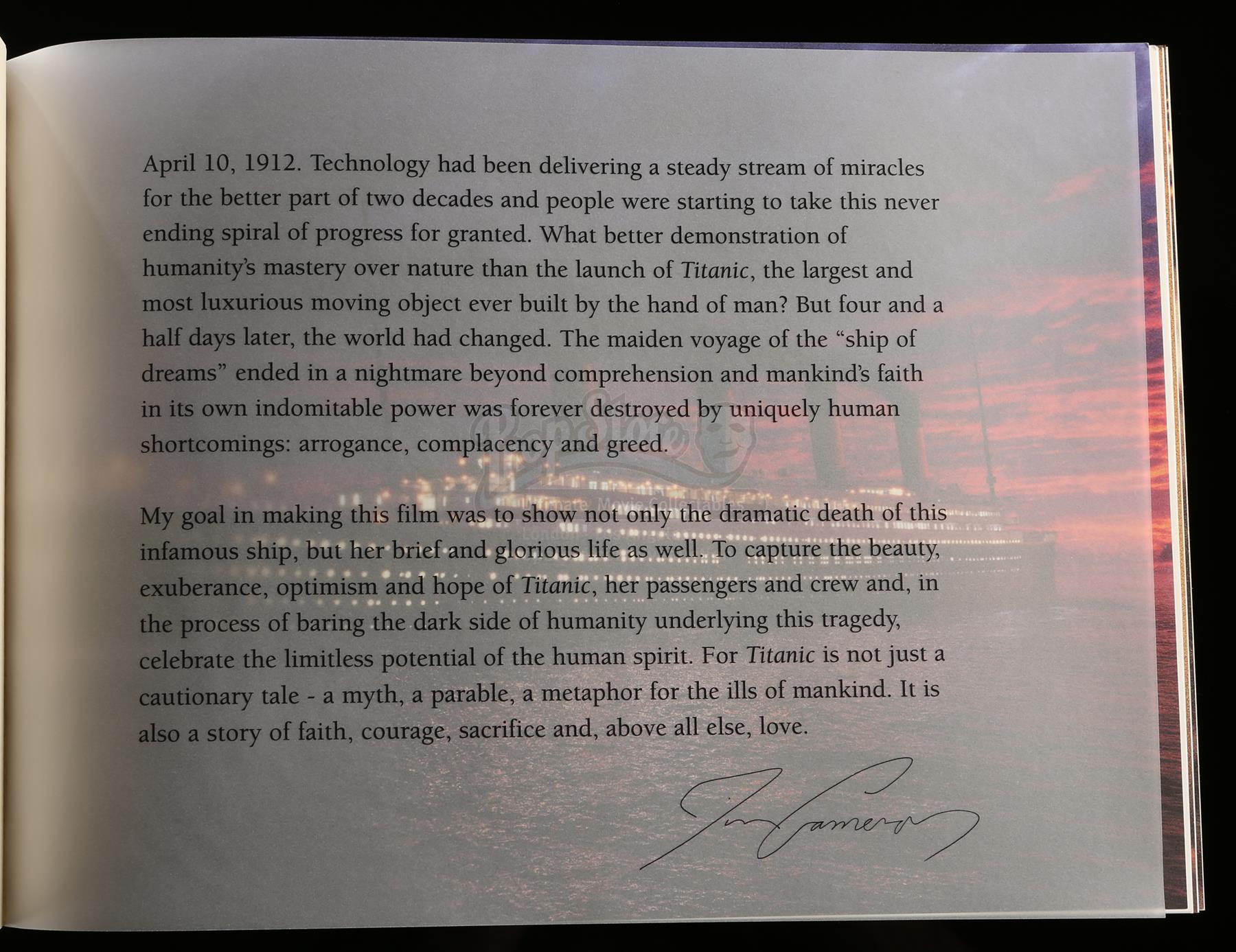 TITANIC (1997) - Production Script and Crew Gift Stills Book - Current ...
