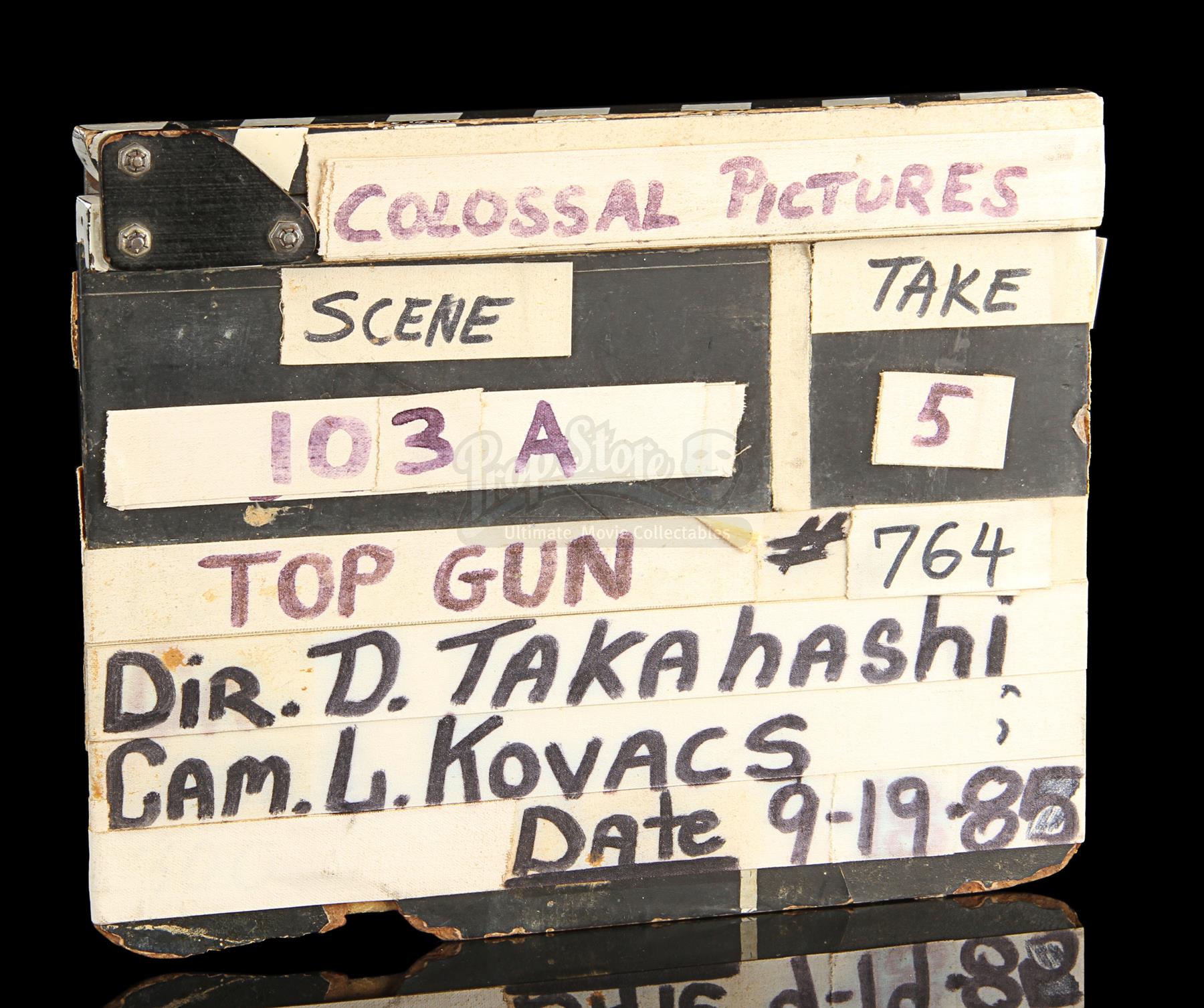 TOP GUN (1986) - Model Unit Clapperboard - Current price: £2000