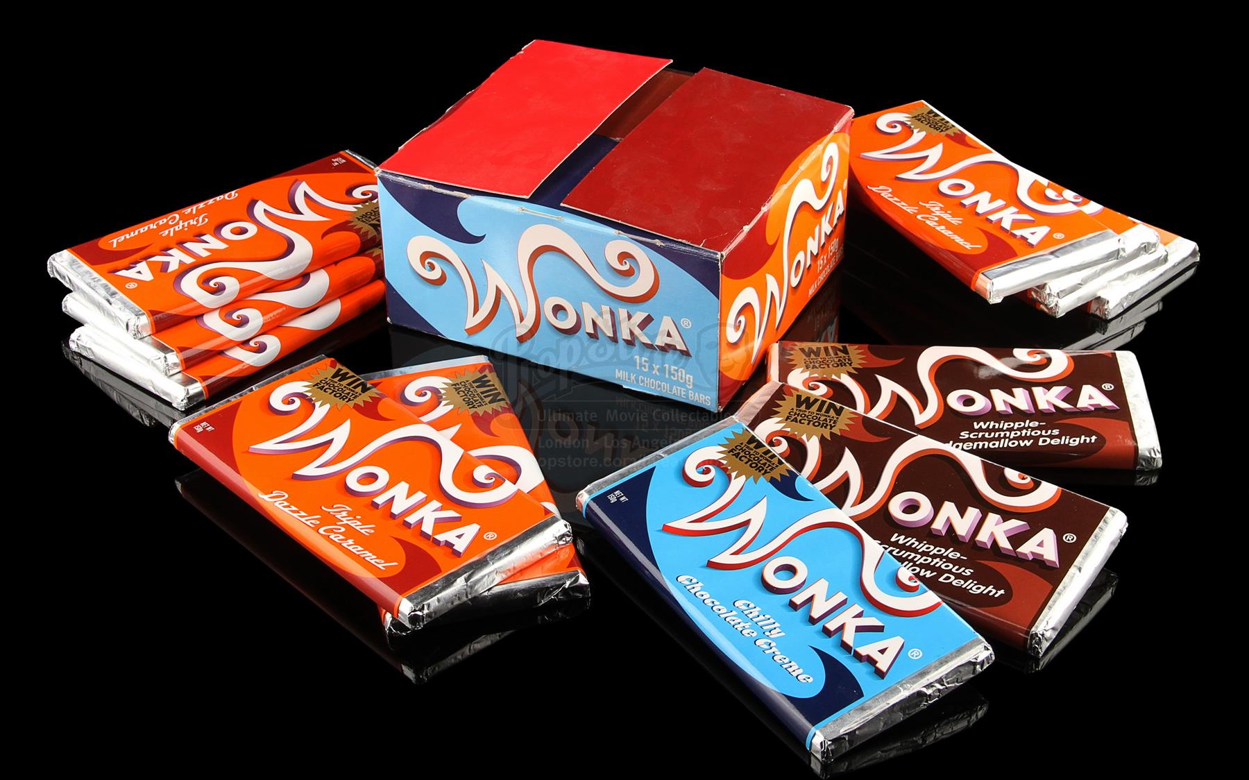 CHARLIE AND THE CHOCOLATE FACTORY 2005 Packaged Wonka Bars