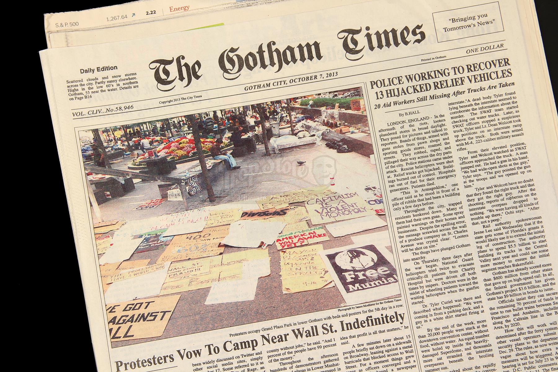 THE DARK KNIGHT RISES (2012) - Gotham Times Newspapers - Current price ...