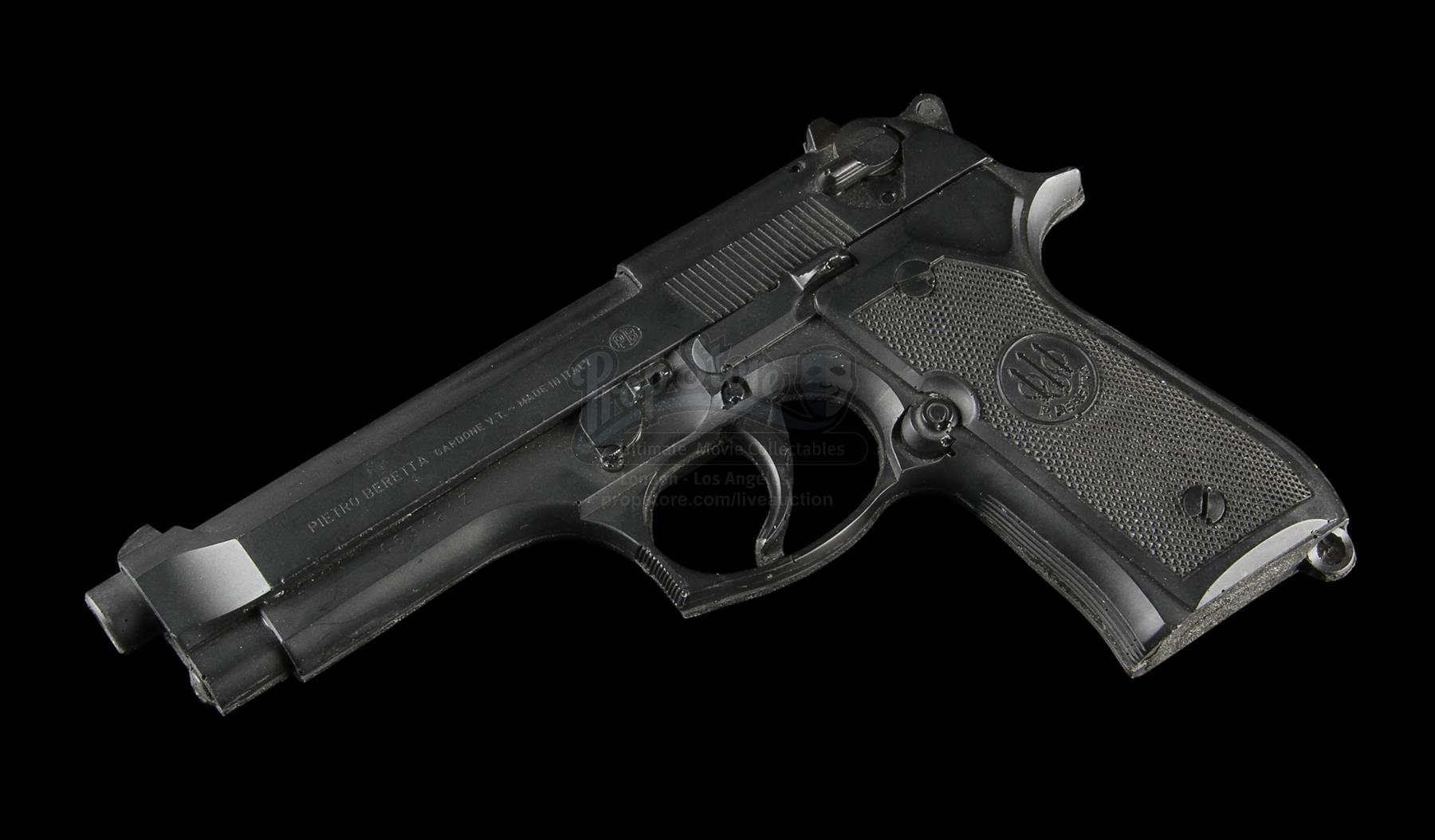 DIE HARD (1988) - John McClane's (Bruce Willis) Stunt Beretta and 'Seasons Greetings' Tape ...