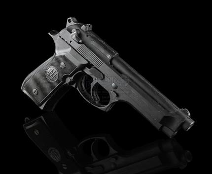 DIE HARD (1988) - John McClane's (Bruce Willis) Stunt Beretta and 'Seasons Greetings' Tape ...