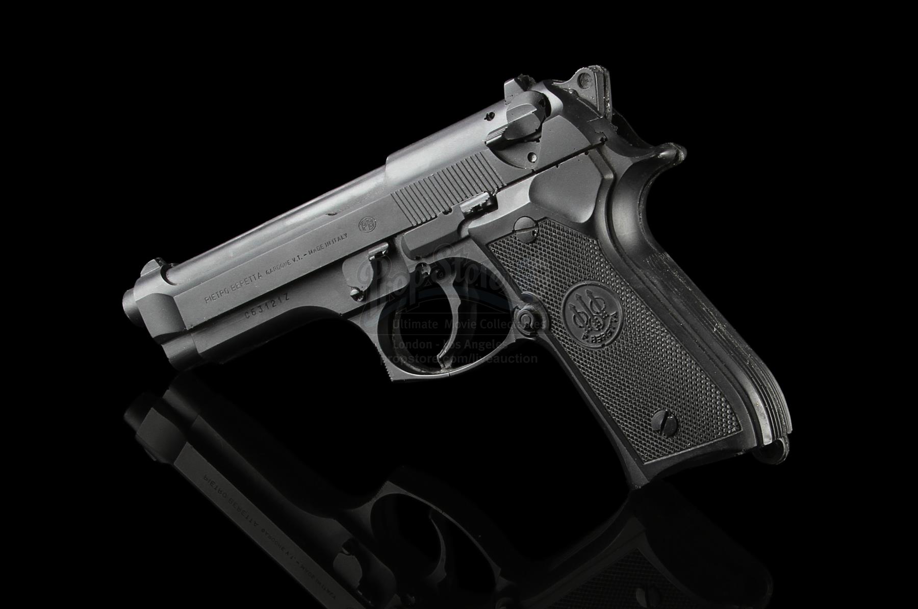 DIE HARD (1988) - John McClane's (Bruce Willis) Stunt Beretta and 'Seasons Greetings' Tape ...