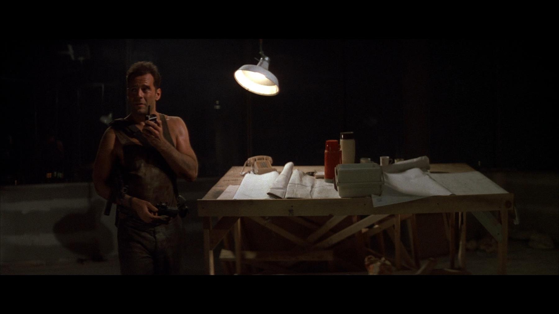 DIE HARD (1988) - John McClane's (Bruce Willis) Stunt Beretta and 'Seasons Greetings' Tape ...