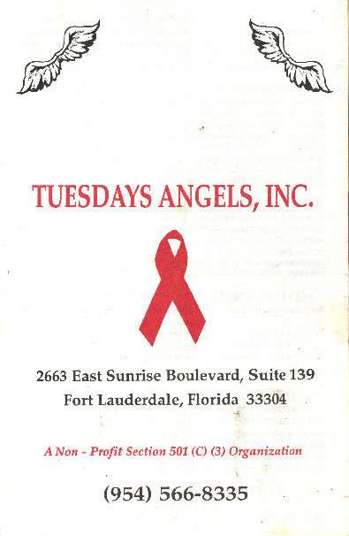 Tuesdays Angels Information Leaflet · Cork LGBT Archive