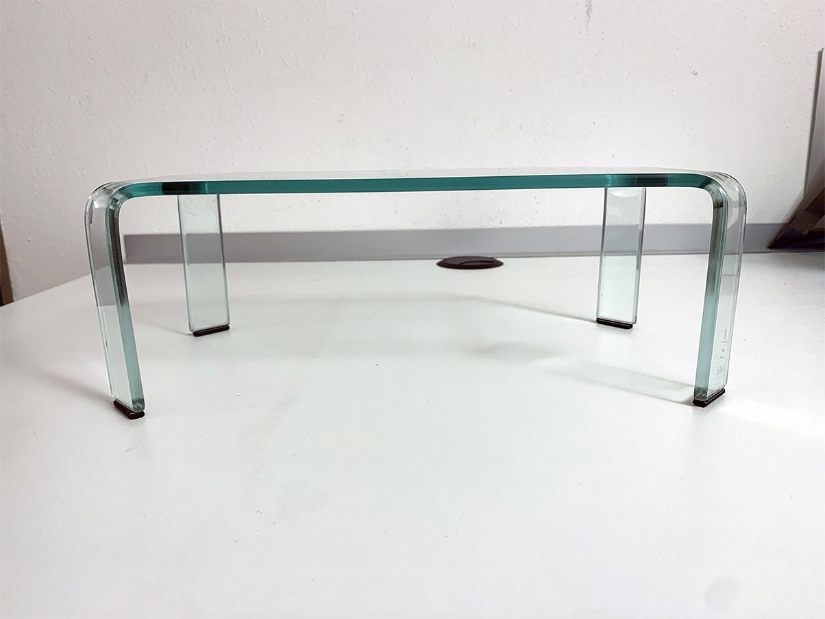 Tavolino Ragno Mini Collection in vetro curvato, Fiam - Deesup