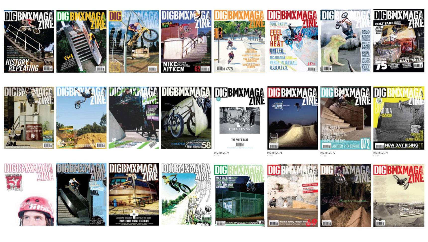 DIG MAGAZINE BACK ISSUES NOW AVAILABLE - DigBMX