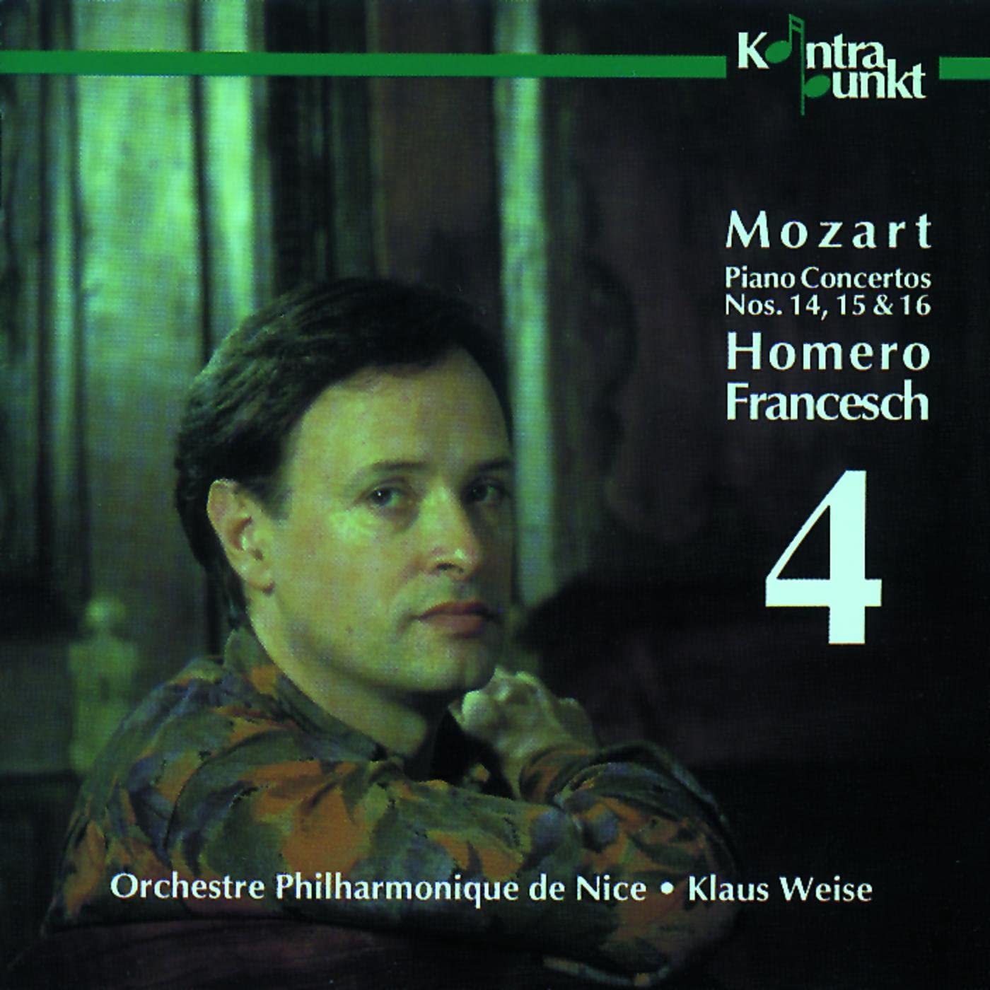 Francesch Homero Mozart Piano Concertos No. 14, 15 & 16 Cd | Discoteca Laziale