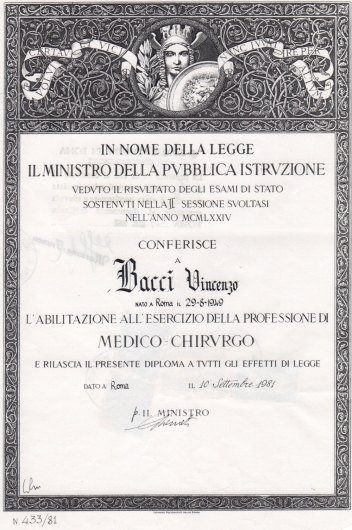 Dr. Vincenzo Bacci, endocrinologo, internista, medico di medicina ...