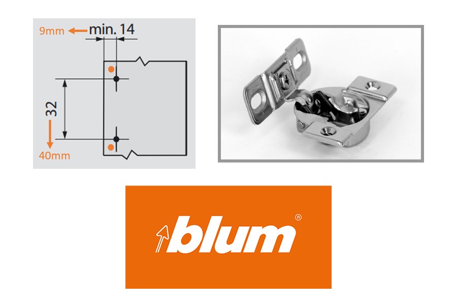 Blum Compact Face Fix Hinge