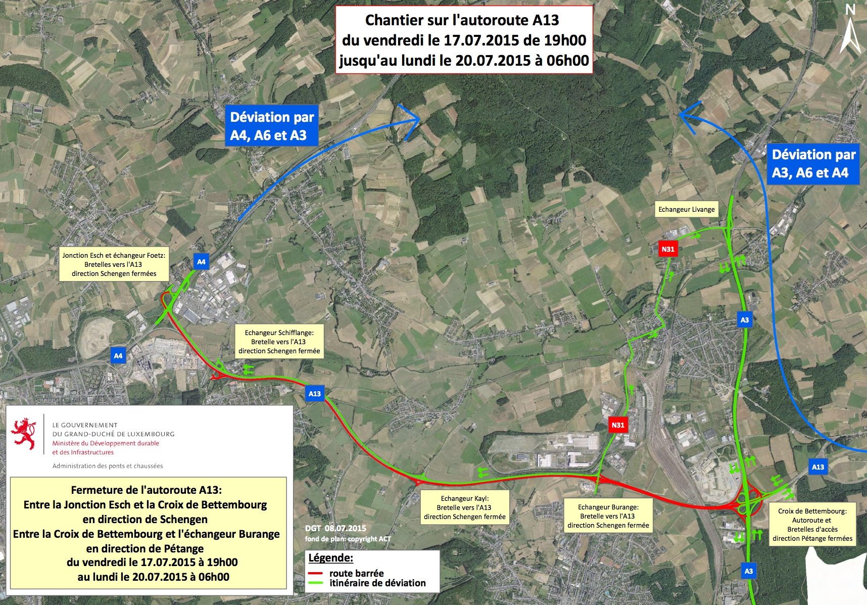 Autoroute A13 fermée ce week-end | Les Frontaliers