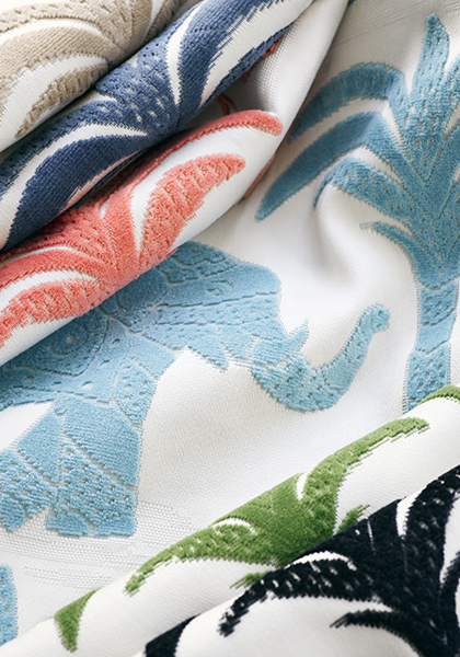 Elephant Velvet - French Blue fabric | Kismet Fabrics | Thibaut