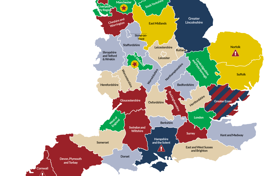Devolution map: Where are deals progressing? | Local Government Chronicle (LGC)