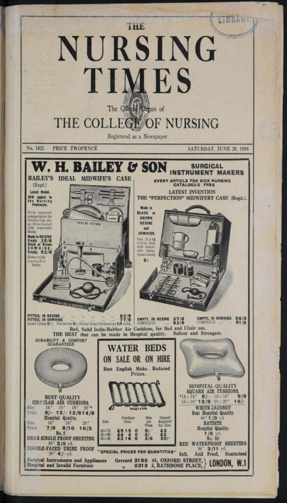 Issue 1625 1936 06 20 Nursing Times 