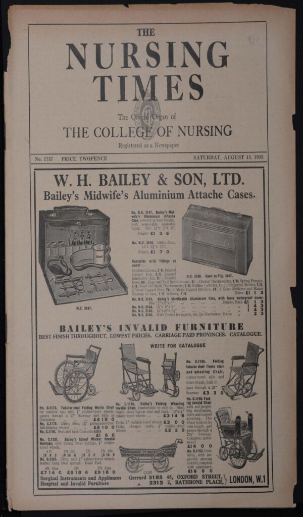 Issue 1737 1938 08 13 Nursing Times