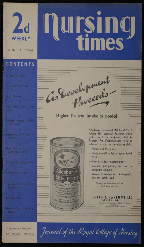 Issue: 1840 1940-08-03 | Nursing Times Issue: 1840 1940-08-03 | Nursing Times