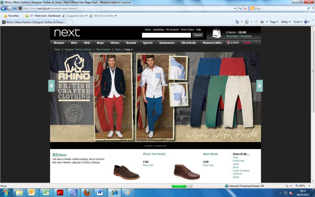 Next launches new menswear own label