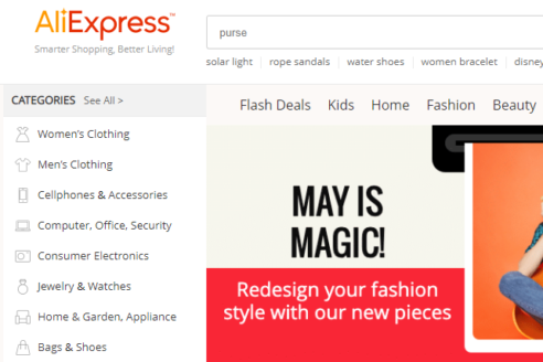 International sellers introduced on AliExpress