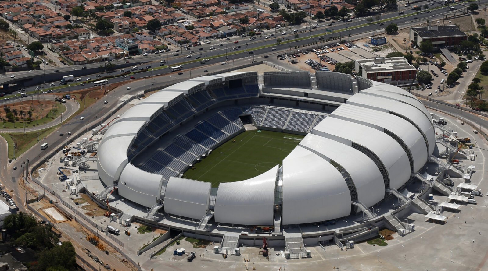 Frantic finish for Populous-designed World Cup stadium