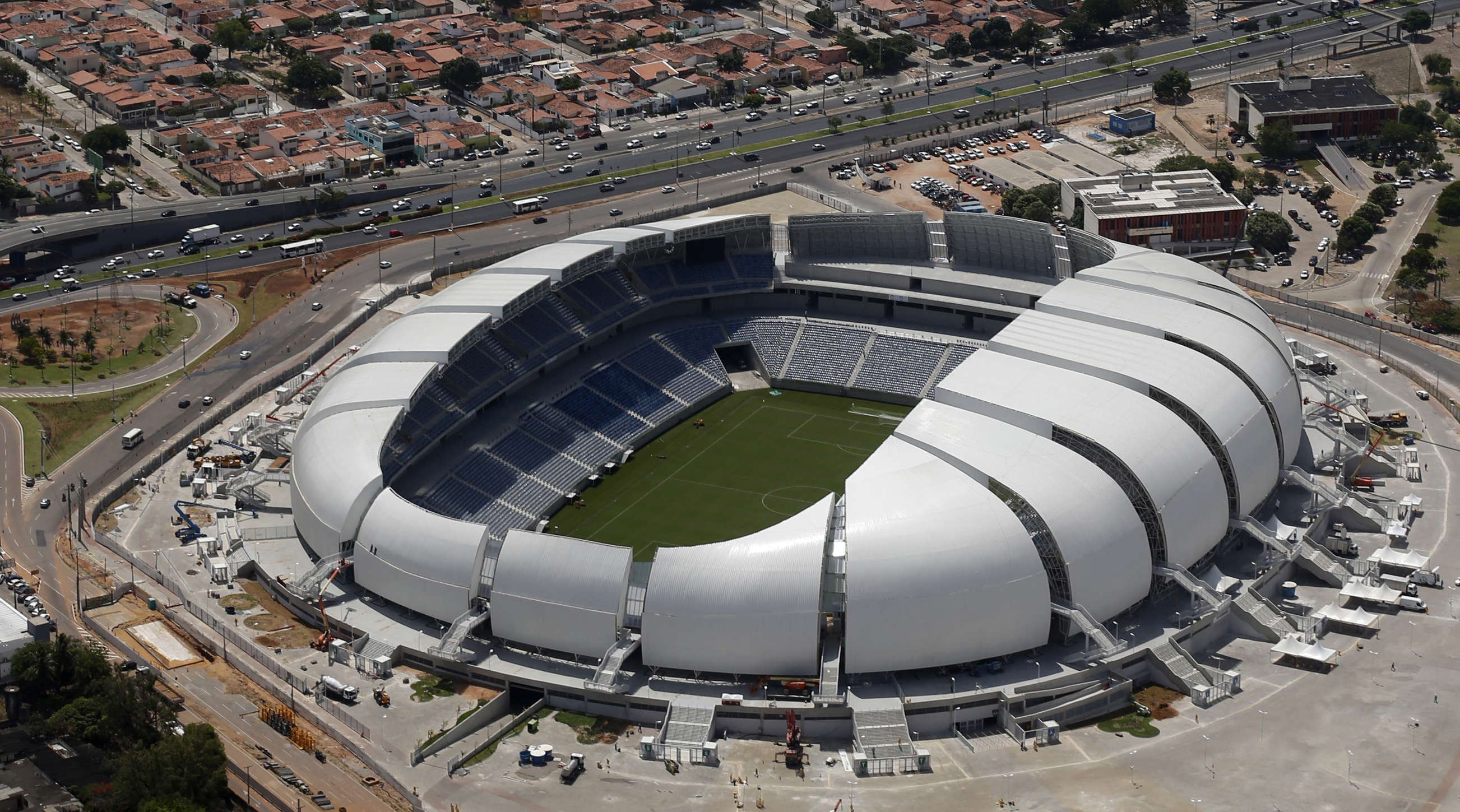 Frantic finish for Populous-designed World Cup stadium