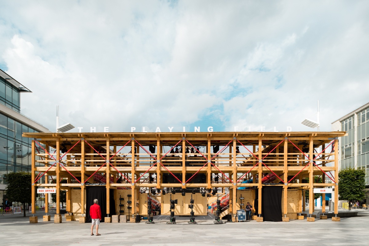 Assemble reveals pop-up timber theatre
