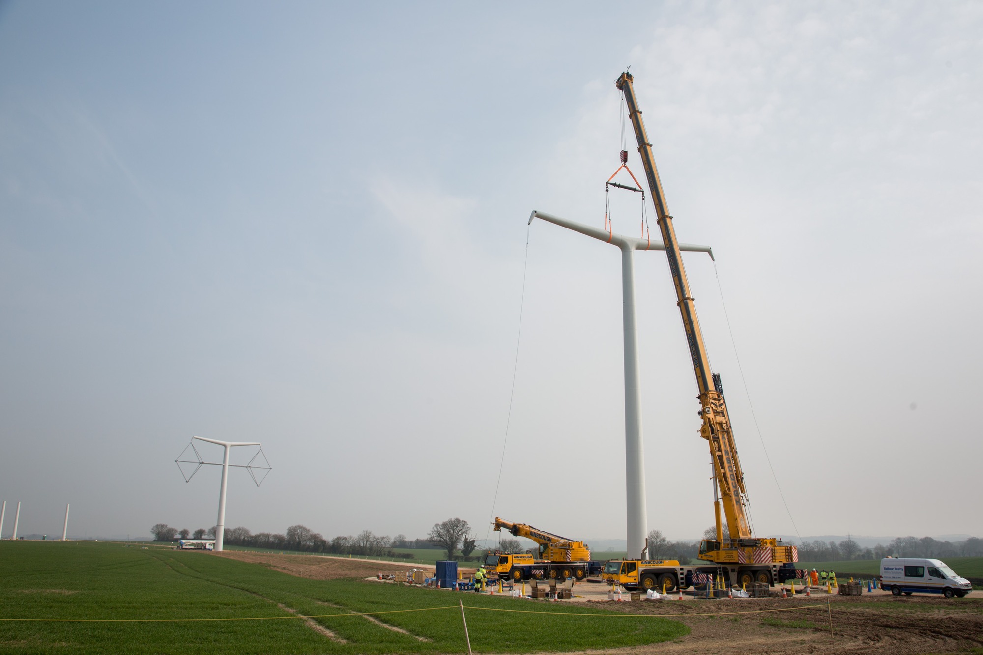 First of Bystrup’s T-Pylons completes