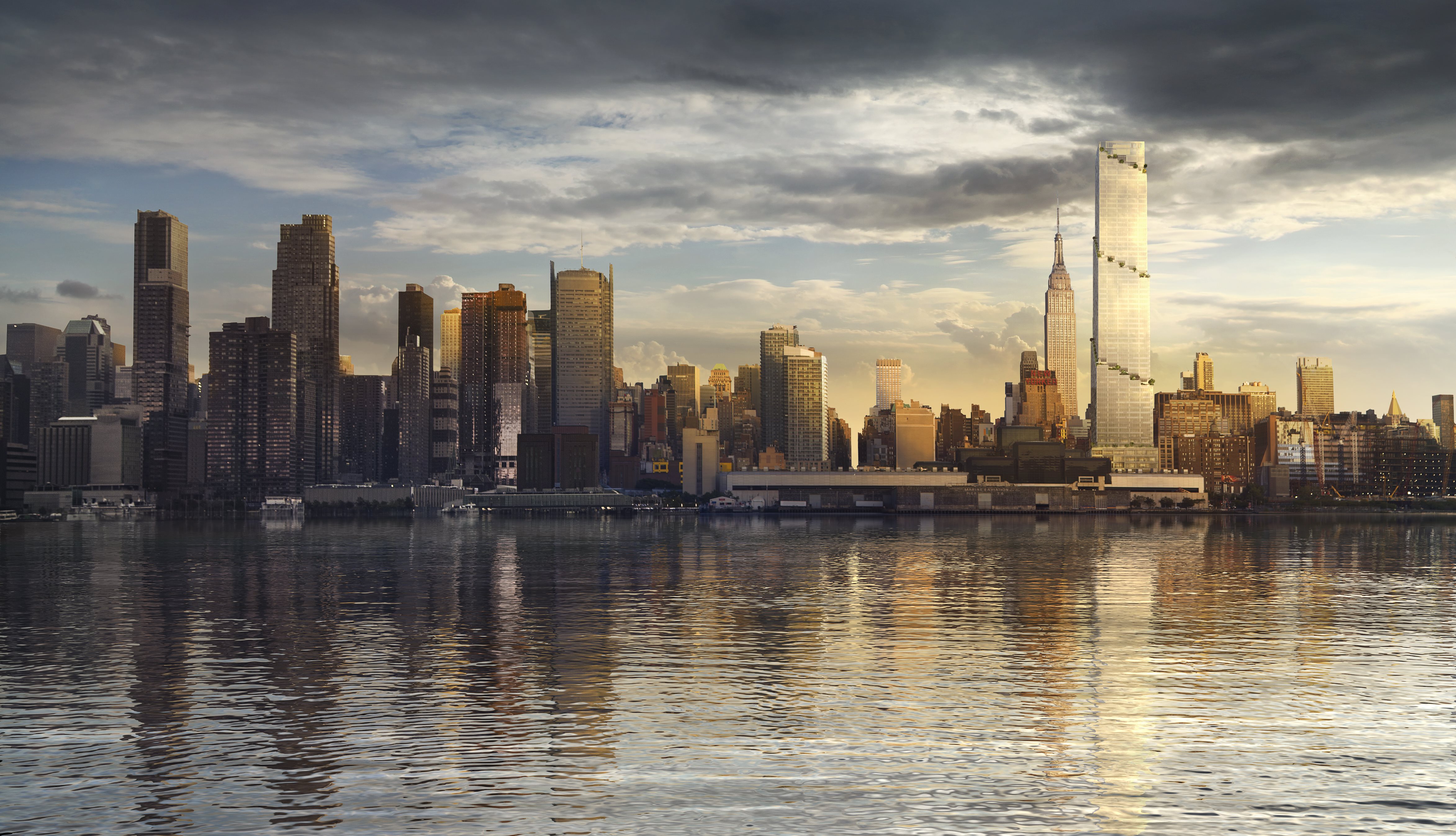 BIG unveils 300m-tall New York skyscraper
