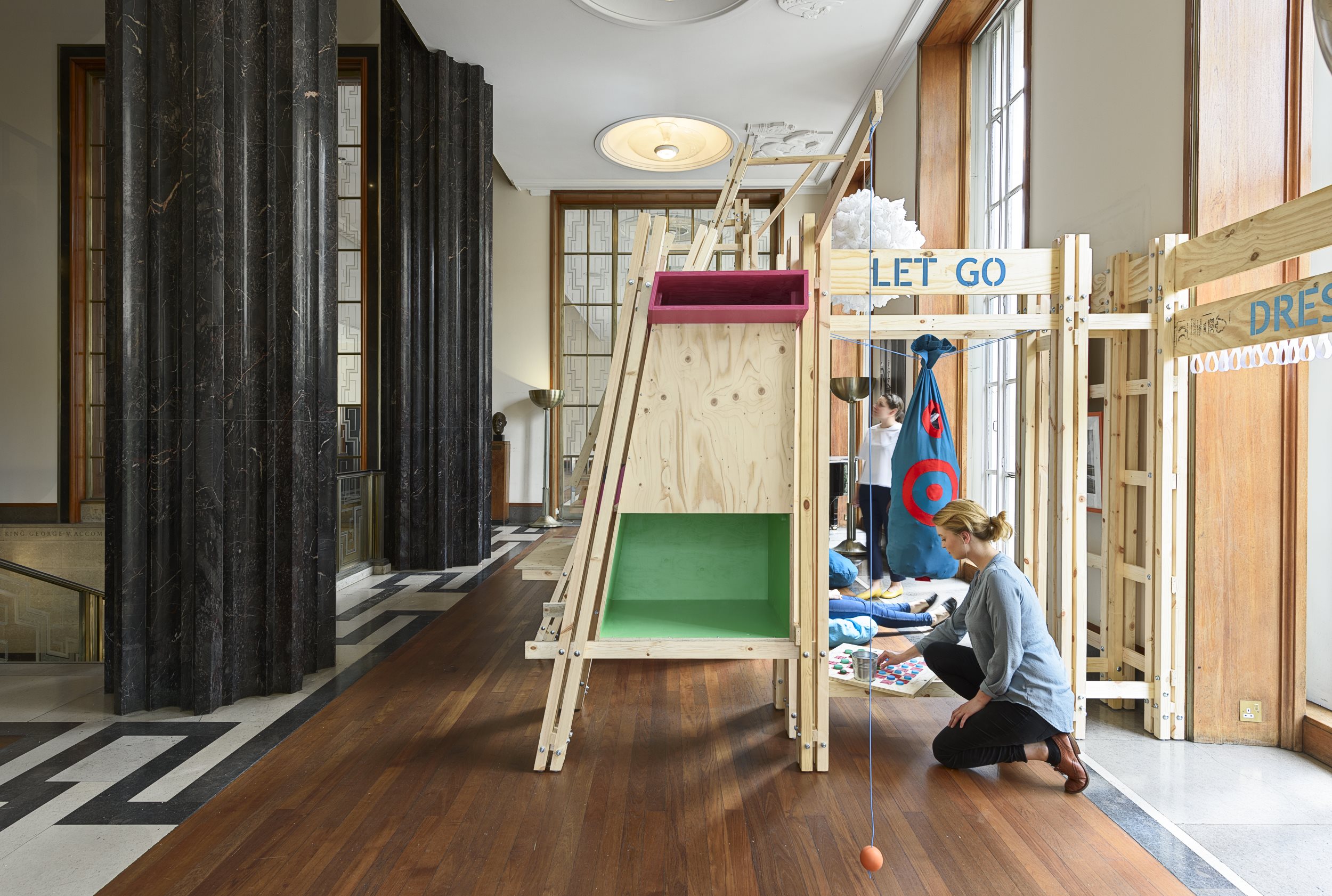 Architects install pop-up structures in RIBA’s HQ