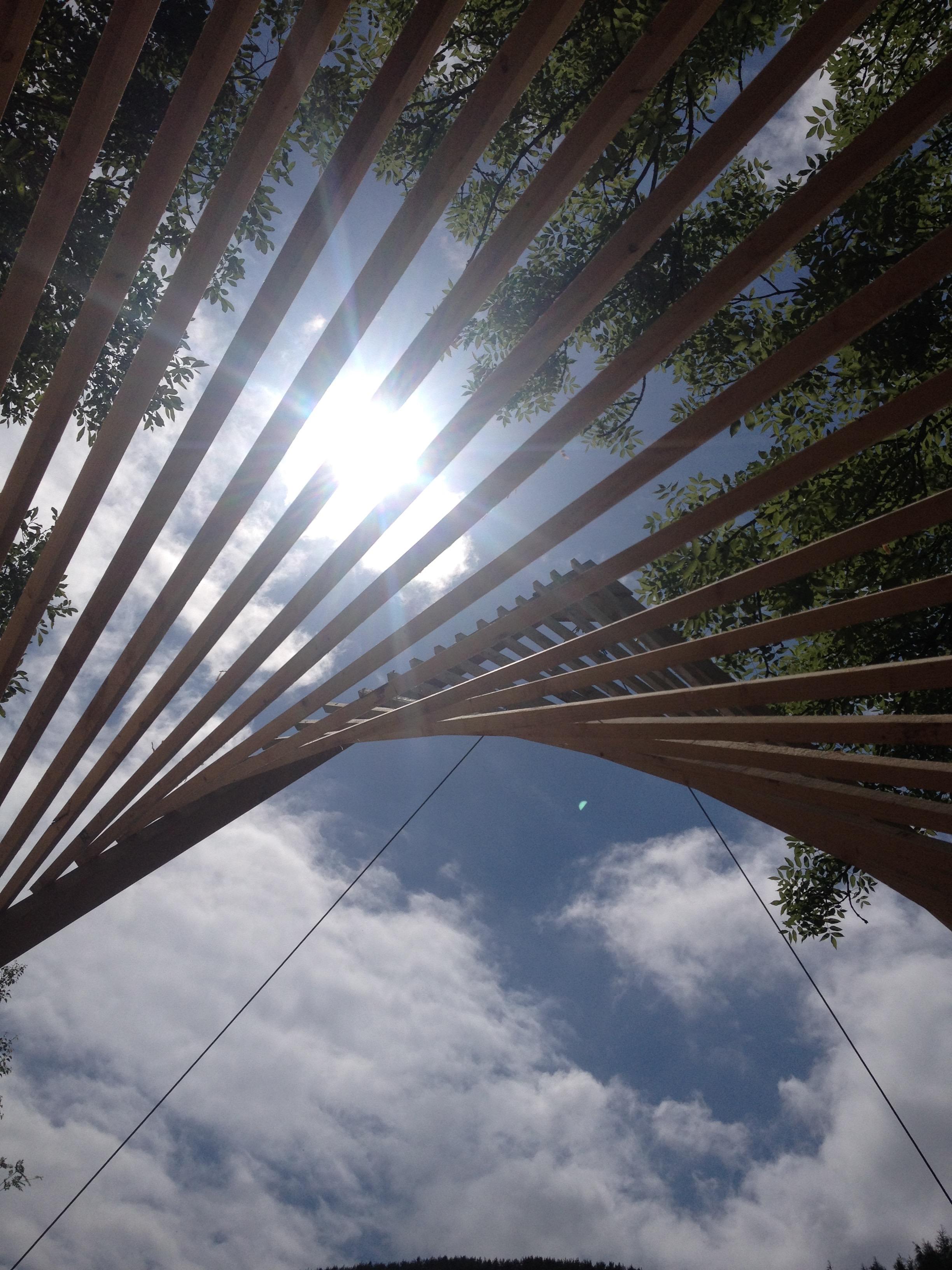 CAT students launch floating hyperbolic paraboloid pavilion