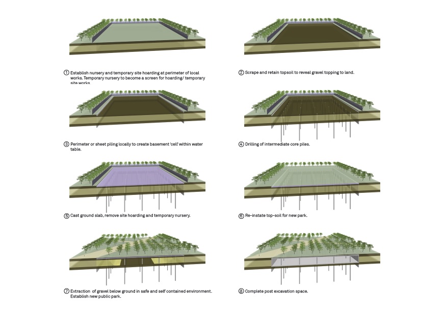 Carmody Groarke's 'park above a quarry' near Heathrow is set for approval