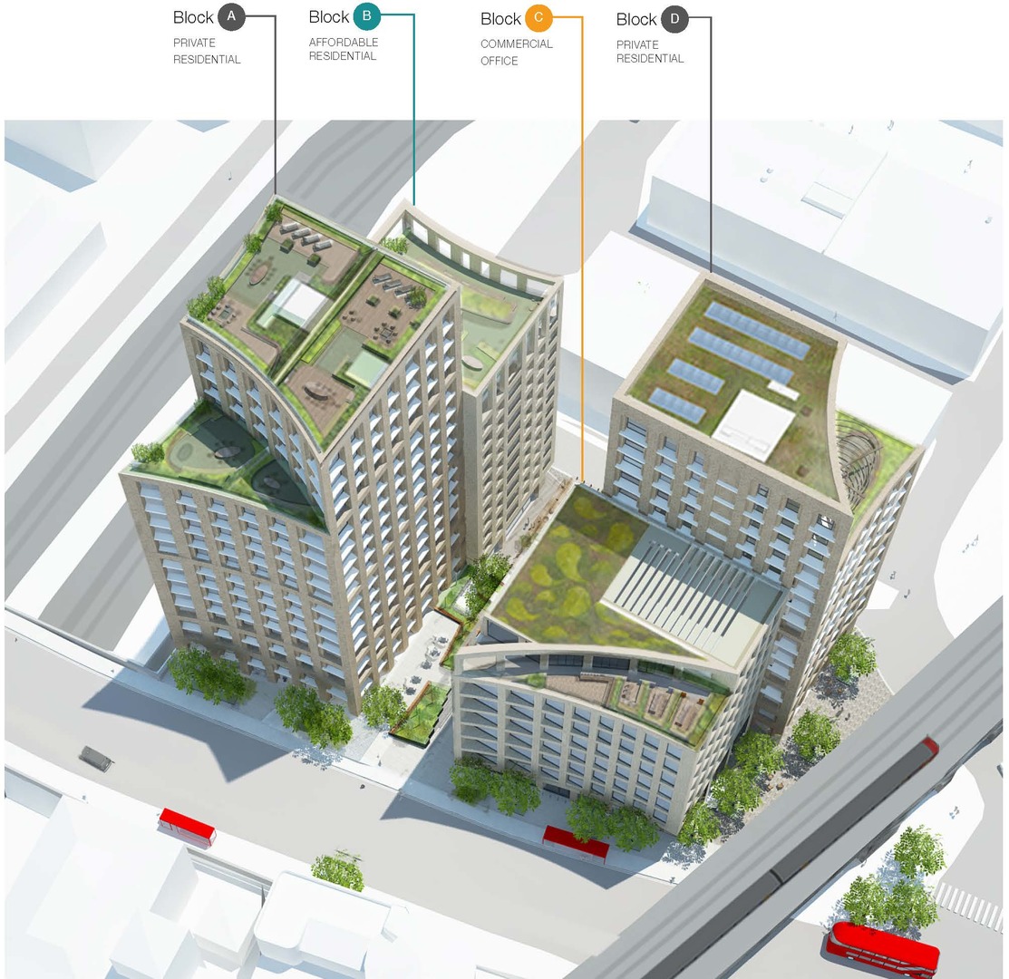 Feilden Clegg Bradley wins approval for 162-home Battersea project