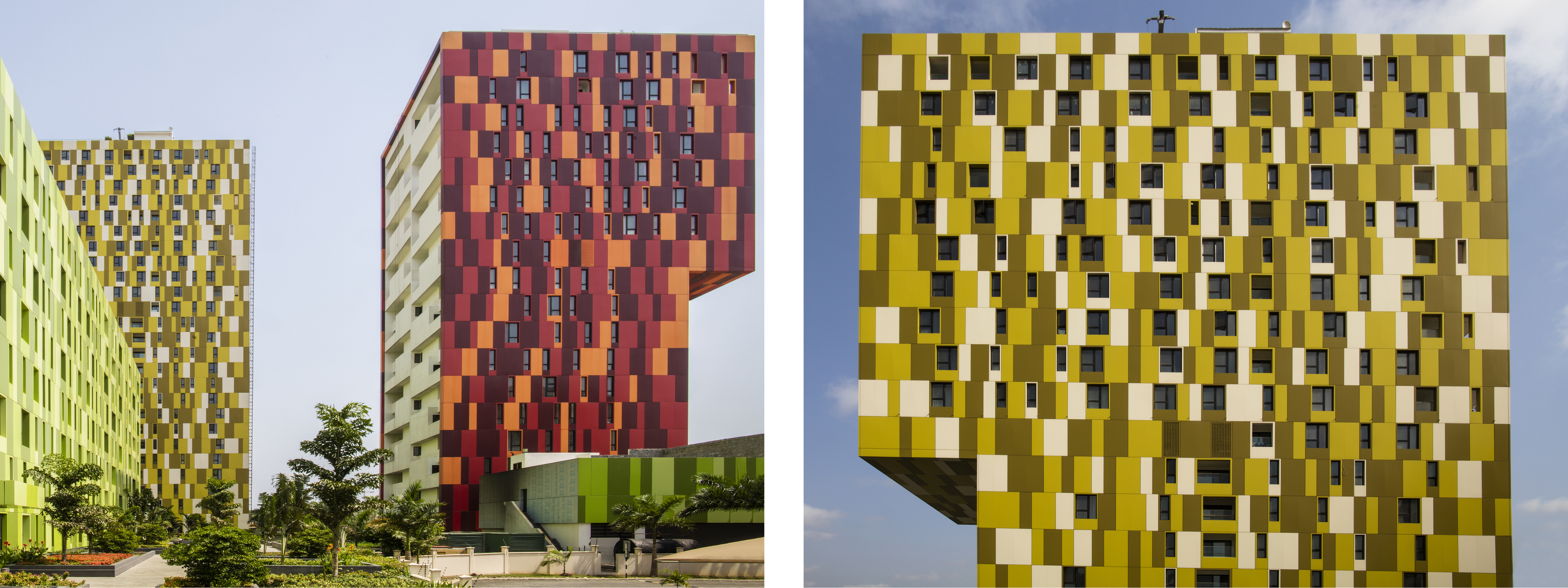 Allford Hall Monaghan Morris’s colourful high-rise in Accra