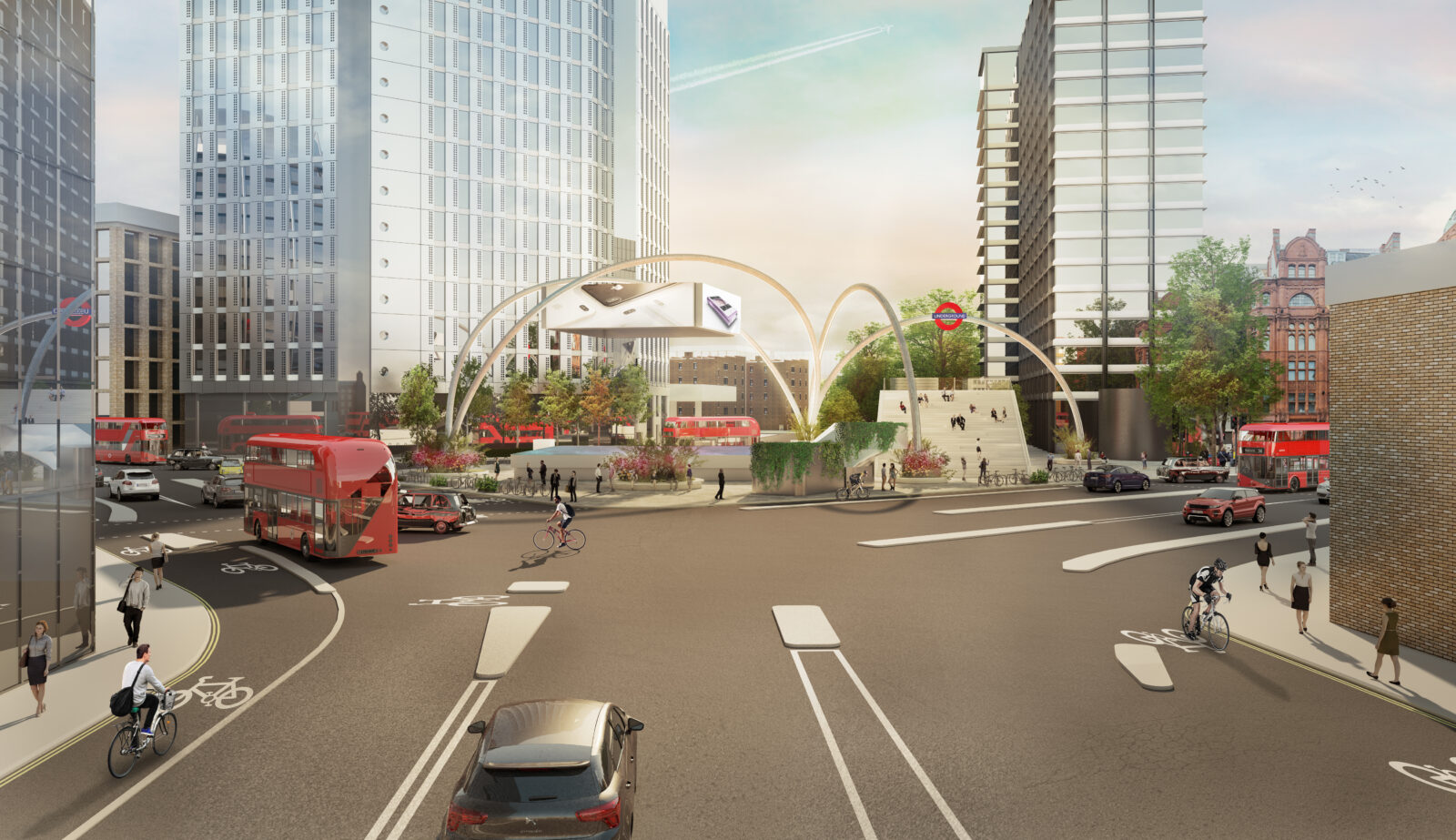 Four winning concepts in Old Street roundabout contest announced